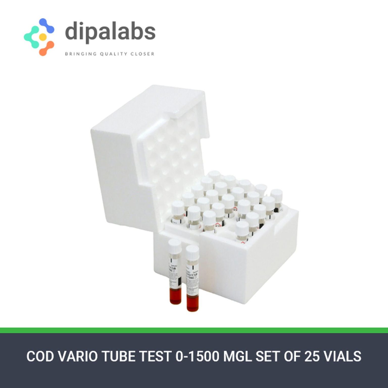 COD VARIO TUBE TEST 0-1500 MG/L SET OF 25 VIALS - LOVIBOND - Dipalabs