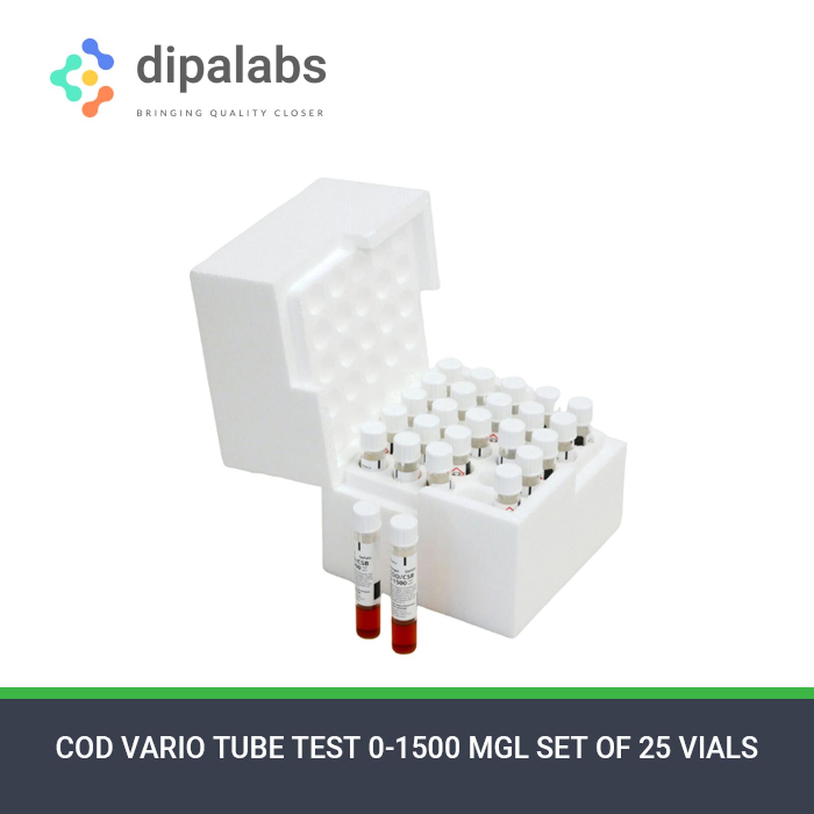 COD VARIO TUBE TEST 0-1500 MG/L SET OF 25 VIALS - LOVIBOND - Dipalabs
